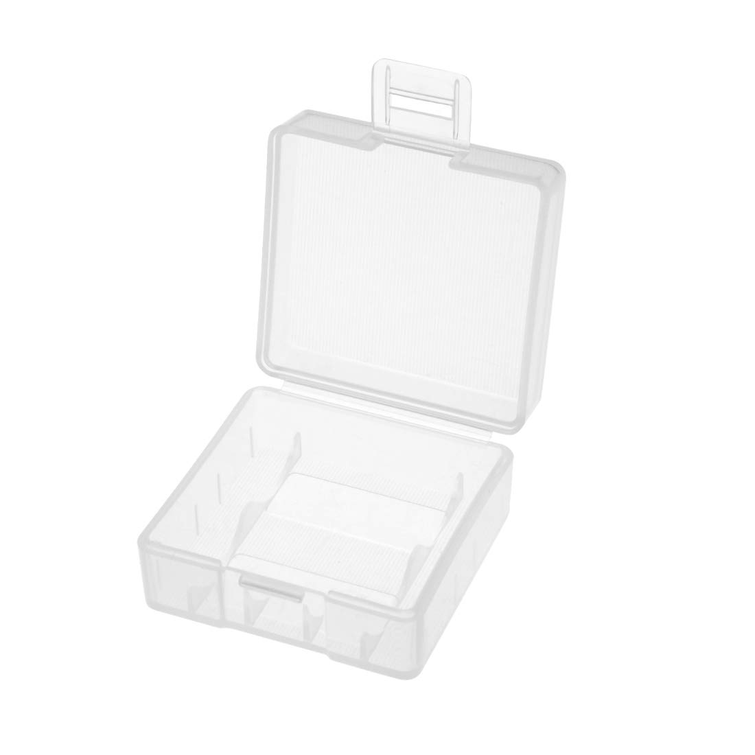 uxcell 5 Pcs Battery Storage Case Holder Storage Transparent 2 x 18350 Batteries Capacity