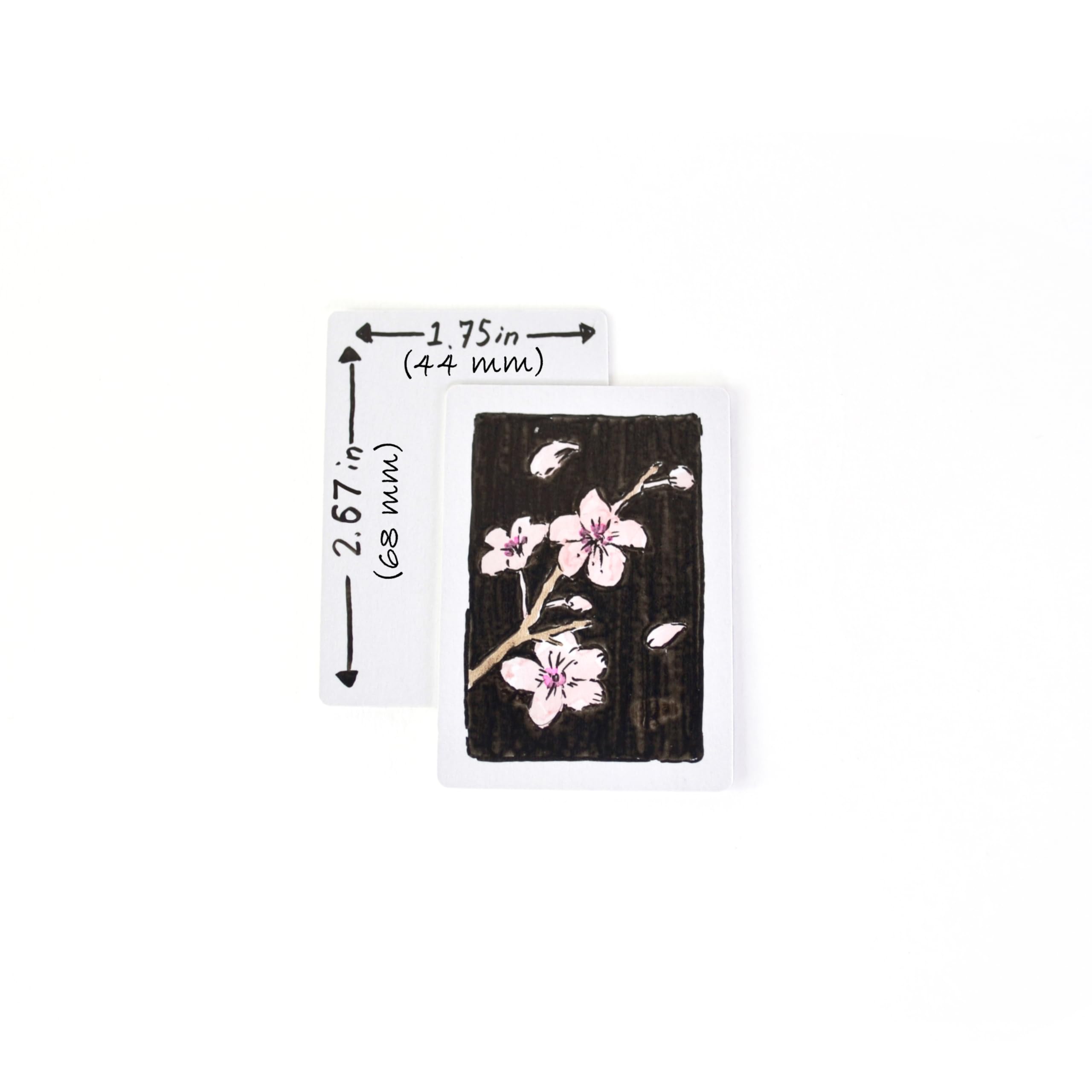 Apostrophe Games Miniature Blank Playing Cards (Matte Finish) 200 Blank Cards, 2.68" x 1.75", Half Size Poker Cards, Flash Cards, Board Game Cards