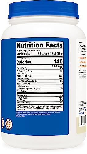 Nutricost Whey Protein Concentrate (Vanilla) 2LBS