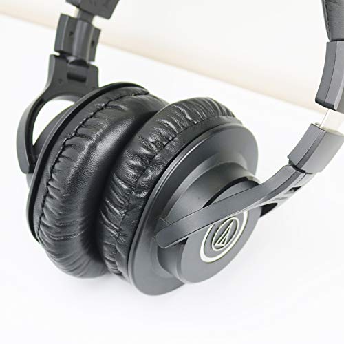 NewFantasia Replacement Earpads Compatible with Audio Technica ATH-M50x, ATH-M40x, M50S, M20x, M30x, ATH-SX1 Headphones Sheepskin Leather Memory Foam Ear Cushions