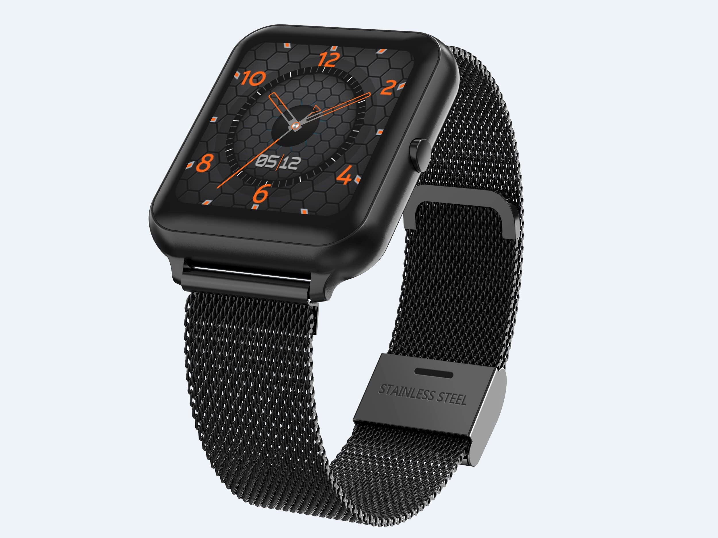 Baisnow Men's and Women's Smart Watches , Health Smart Watch Capable of Monitoring Heart Rate, Sleep Monitoring, Step Counting, etc,Black