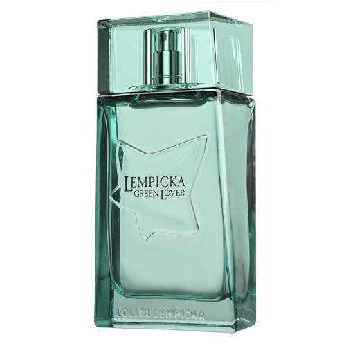 Lolita Lempicka Green Lover Eau De Toilette Spray for Men - Fresh Masculine Scent w/Notes of Gin, Juniper, & Peppermint - Ideal for Daily Wear and Special Events - 3.4 Oz