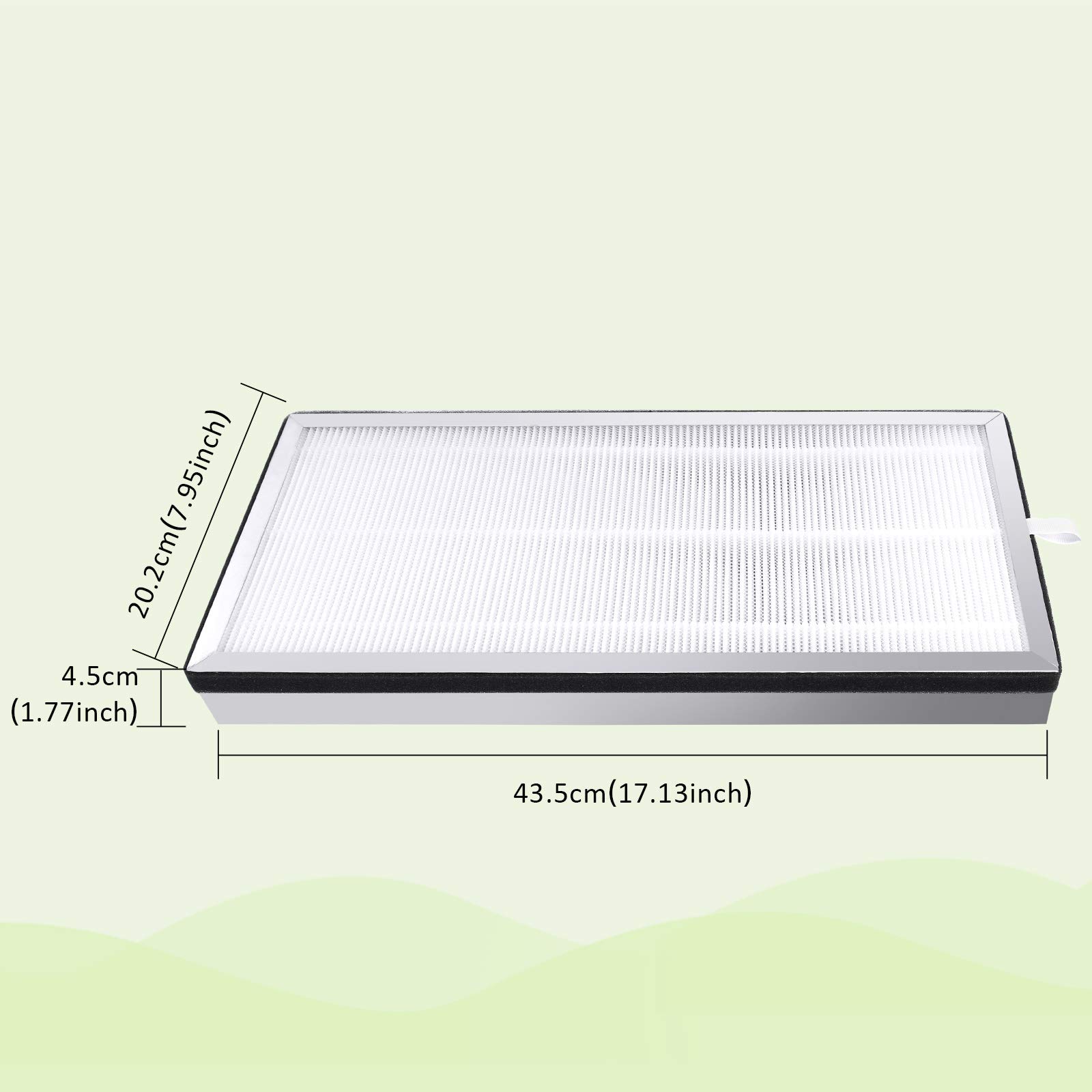 40 Replacement Filter Compatible with 40, 3 in 1 Pre-Filter, H13 HEPA Filter and Activated Carbon, By Keetidy