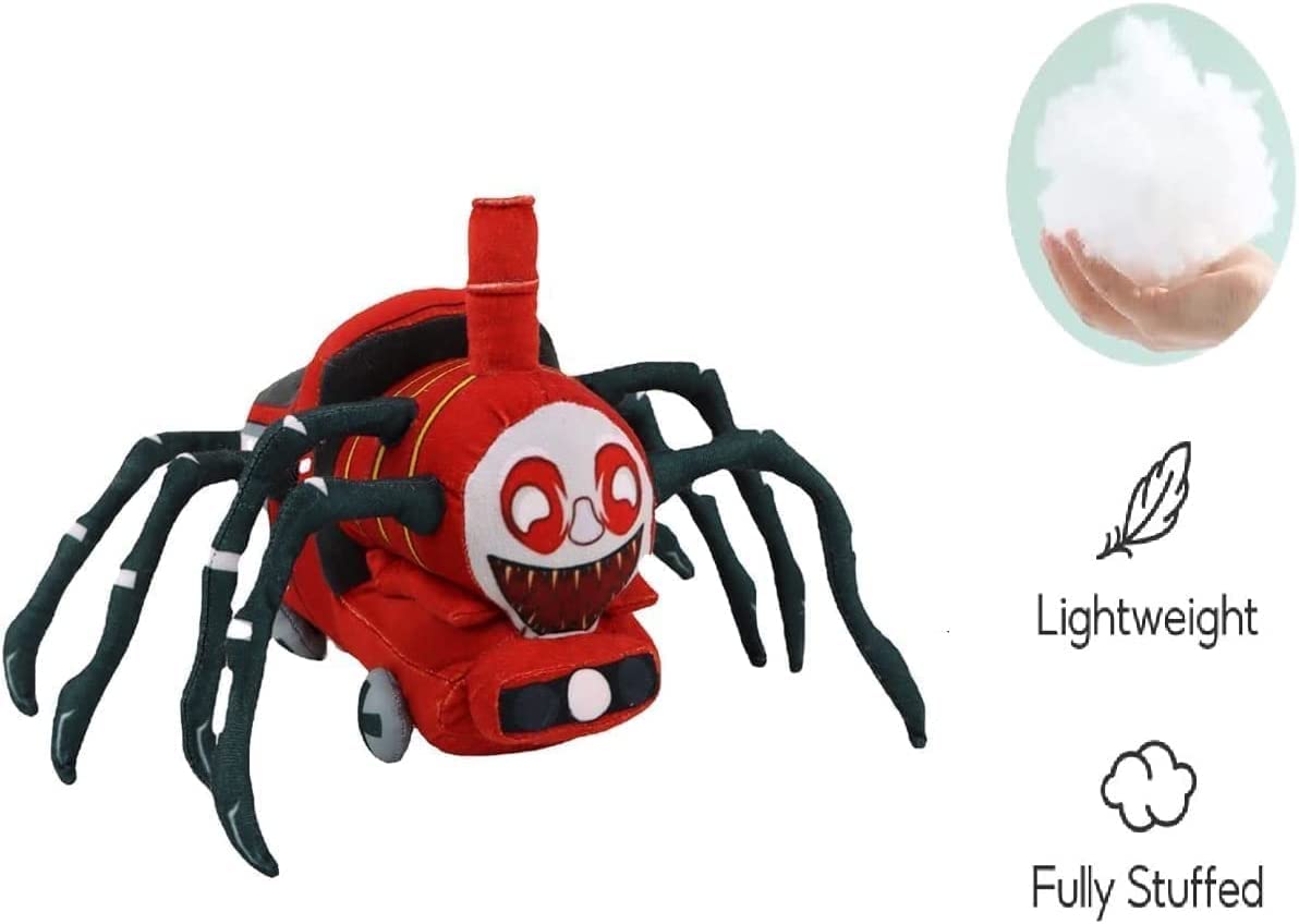 2PCS Choo Choo Charles Plush, Charles Train Toy, Monster Horror Game Plush, Spider Plush Toy, Best Gift Game Fans for Birthdays, Parties