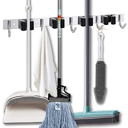 Favbal Wall Mounted Broom Mop Holder