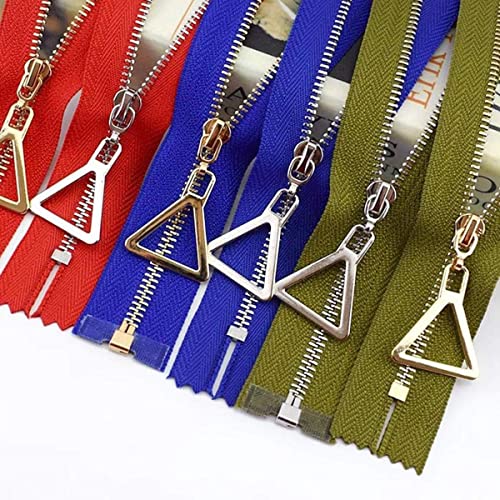 Nylon Coil Zipper Tape,Sewing Zippers,2Pcs 20/70cm 3# Metal Zipper Close End Open End Auto Lock Gold Silver Tooth Single Open Zip DIY Garment Sew Accessories Crafts Silver Army,Open-End-60cm ( Color :