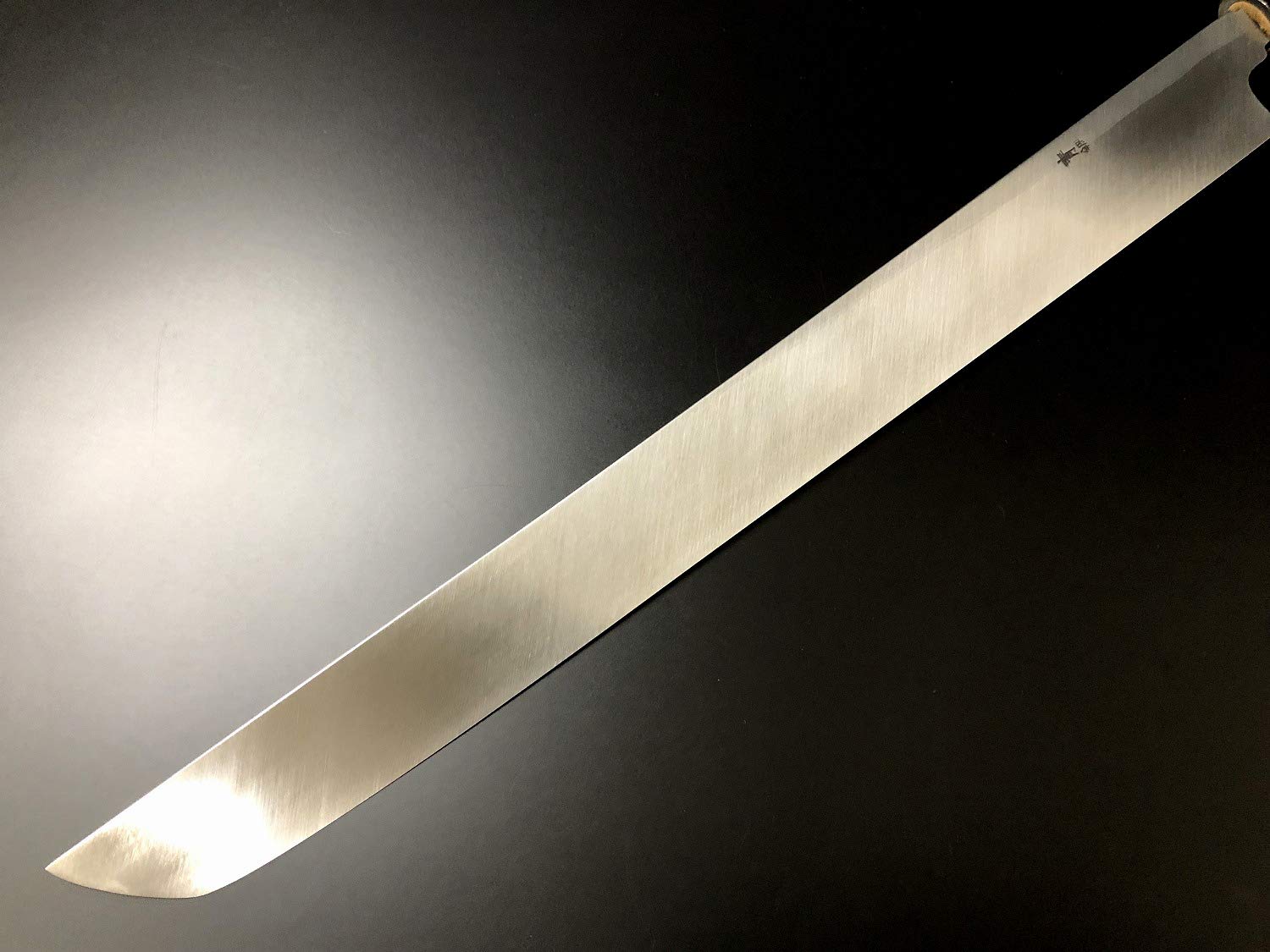Japanese Chef's Knife ARITSUGU Sakimaru Takobiki Blue Steel Sashimi 330mm 12.99" Scabbard