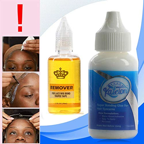 Tape-in Hair Extension Adhesive and Glue Remover - Fast Acting for Lace Wigs and Extensions