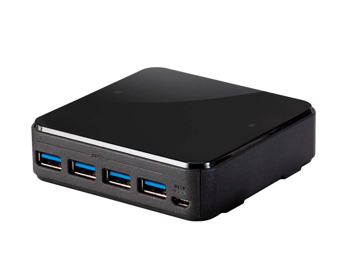 Monoprice 2x4 USB 3.1 Gen1 Peripheral Sharing Switch, Allows 2 Computers to Share 4 USB 3.1 Gen1 Devices
