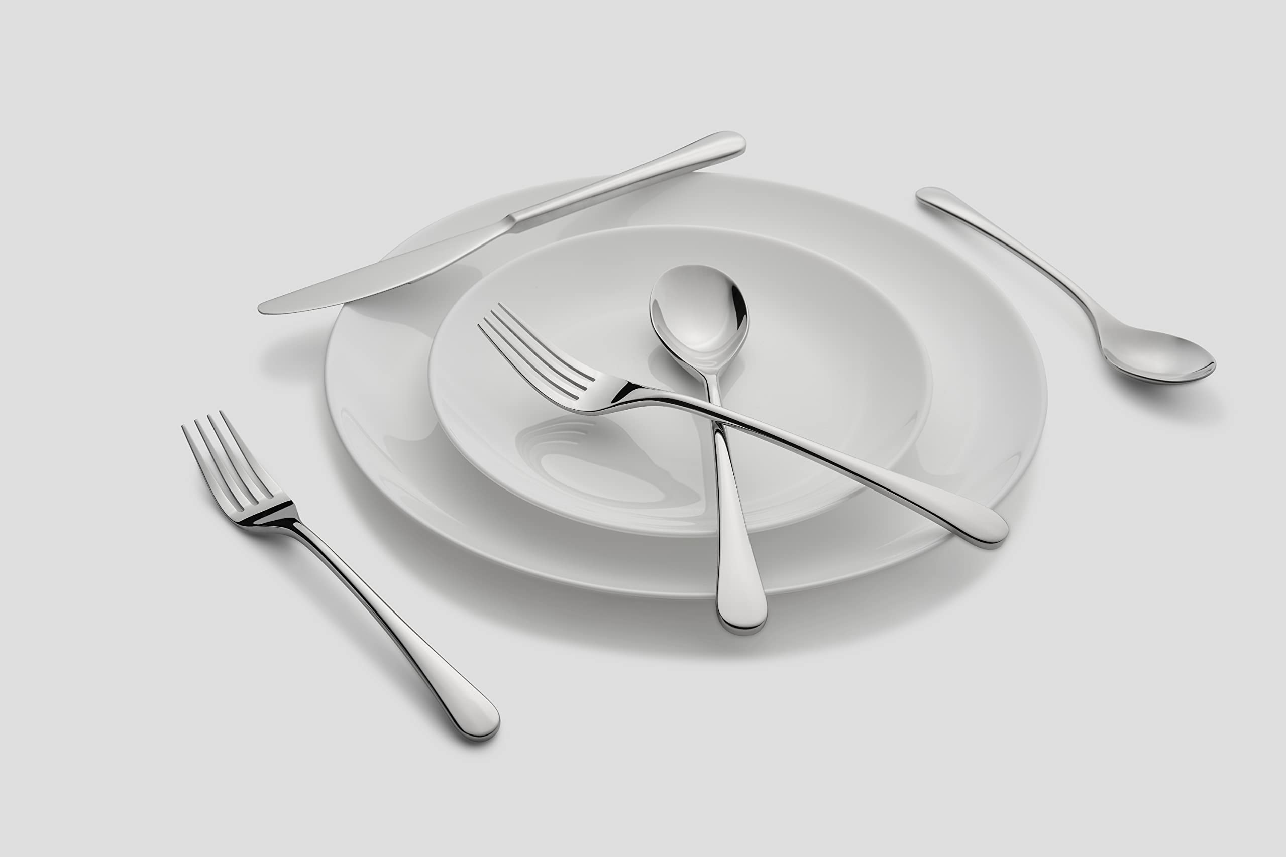 Cambridge Xyla 20-Piece Flatware Set, Service for 4, 0, SILVER SATIN
