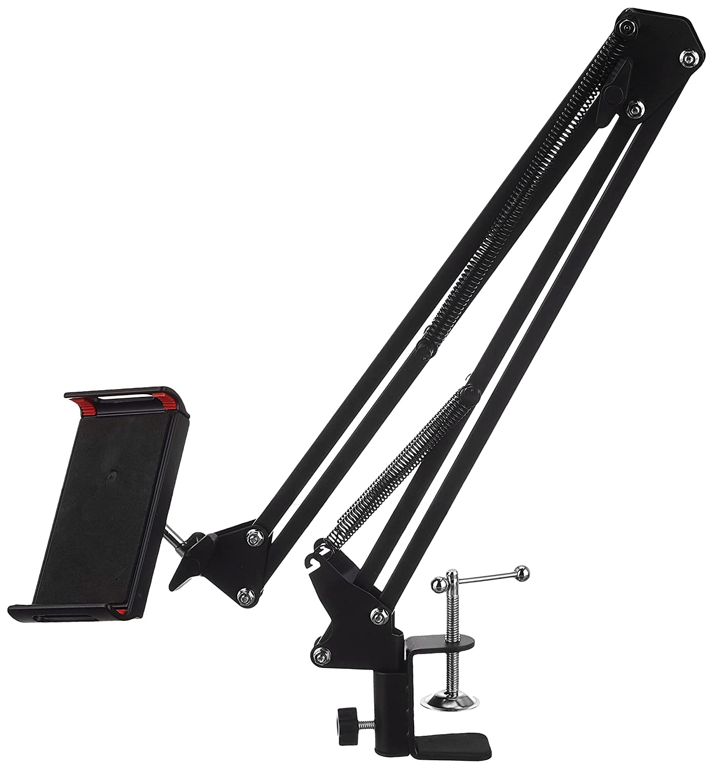 Tablet Bed Desk Holder for 4-13" Device, woleyi 360° Flexible Long Arm Mount Clamp, Adjustable Lazy Stand for iPad 12.9 10.5 9.7 iPad Mini Air 4 3 2, Nintendo Switch, Xbox, E-Reader, iPhone, Phone etc