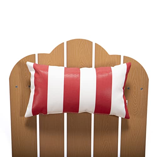 ANTTYBALE 13'' Soft Decorative Throw Pillow,Modern Rectangular Cushion for Couch Sofa Bedroom Car Living Room (Stripe red)