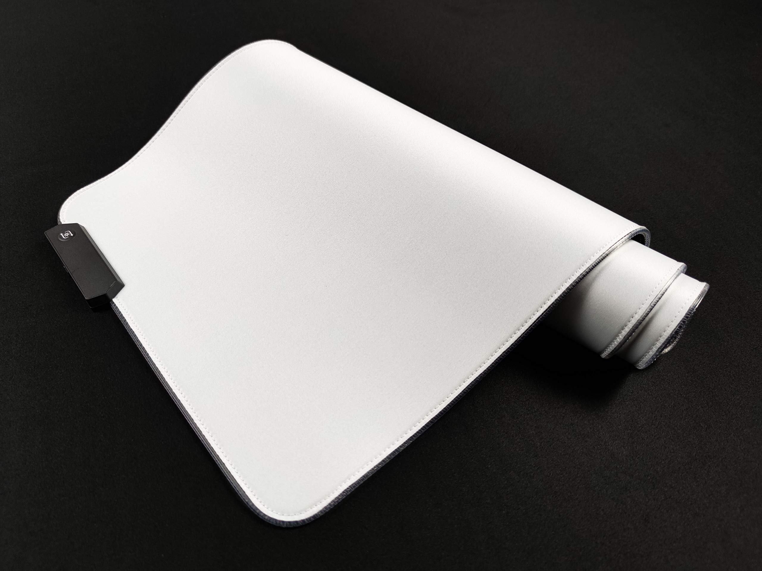 Board | Extended White RGB Gaming Mouse Pad/Mat XXL: 10 Lighting Modes 7 Monochromatic Light, Maximum Control and Speed, Ultra Thick 4mm, Non-Slip Large Mousepad and Keyboard Mat 31.5"x11.8"x0.16"