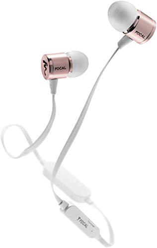 Focal Spark Wireless In-Ear Headphones with 3-Button Remote and Microphone (Silver)