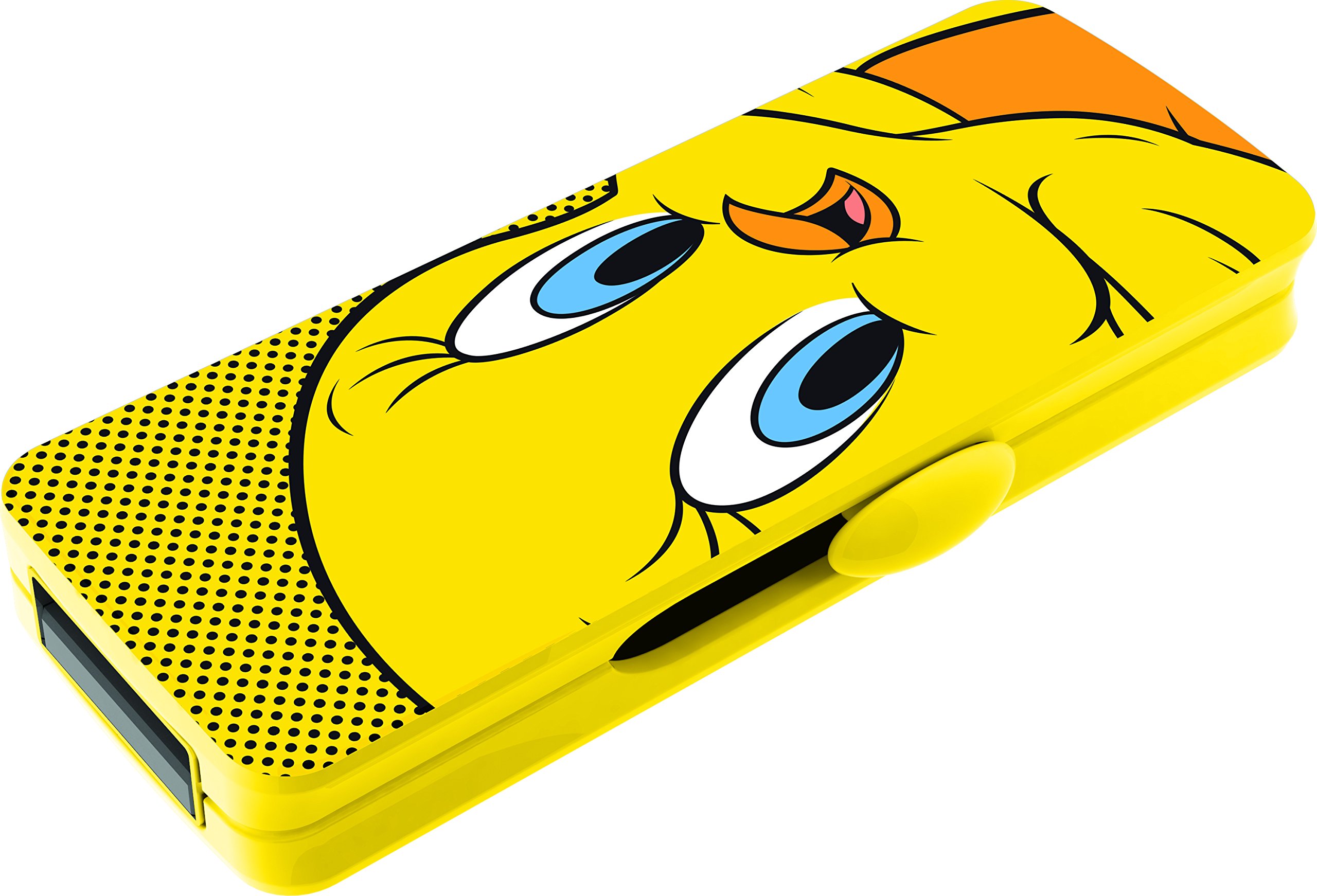 Emtec M700 Flash Drive, 16GB, Tweety Bird USB 2.0 Capless Slide-Open System