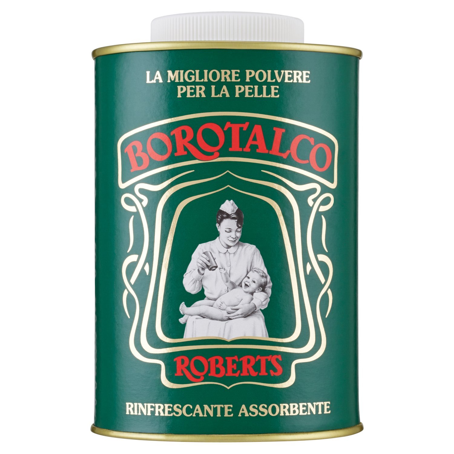 Borotalco Body Powder, 17.5 oz, Italian Classic Talc, Floral Scent, Dermatologically Tested, For Newborns & External Use Only