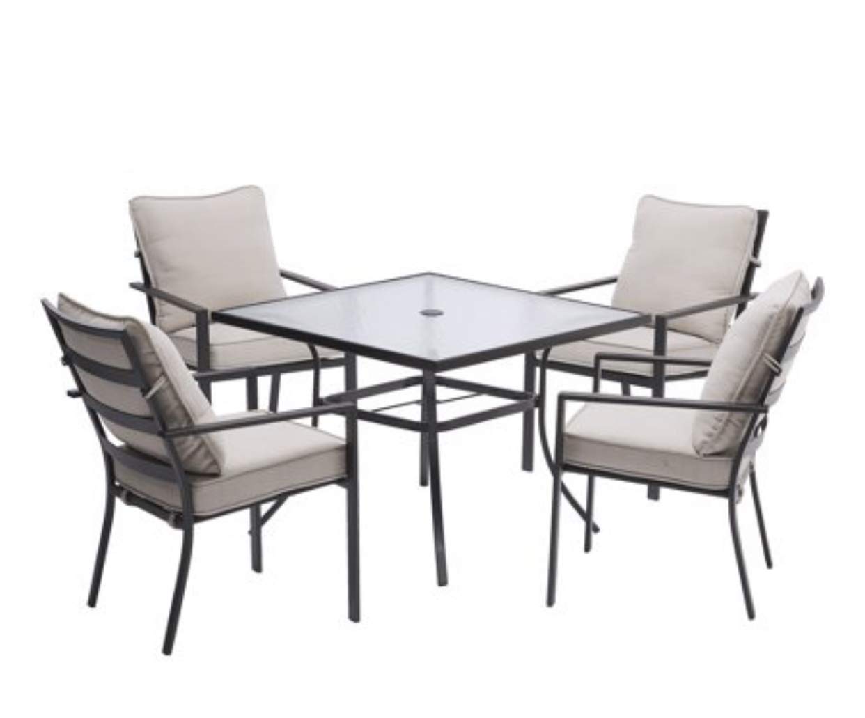5-Piece Outdoor Patio Dining Set with Cushions