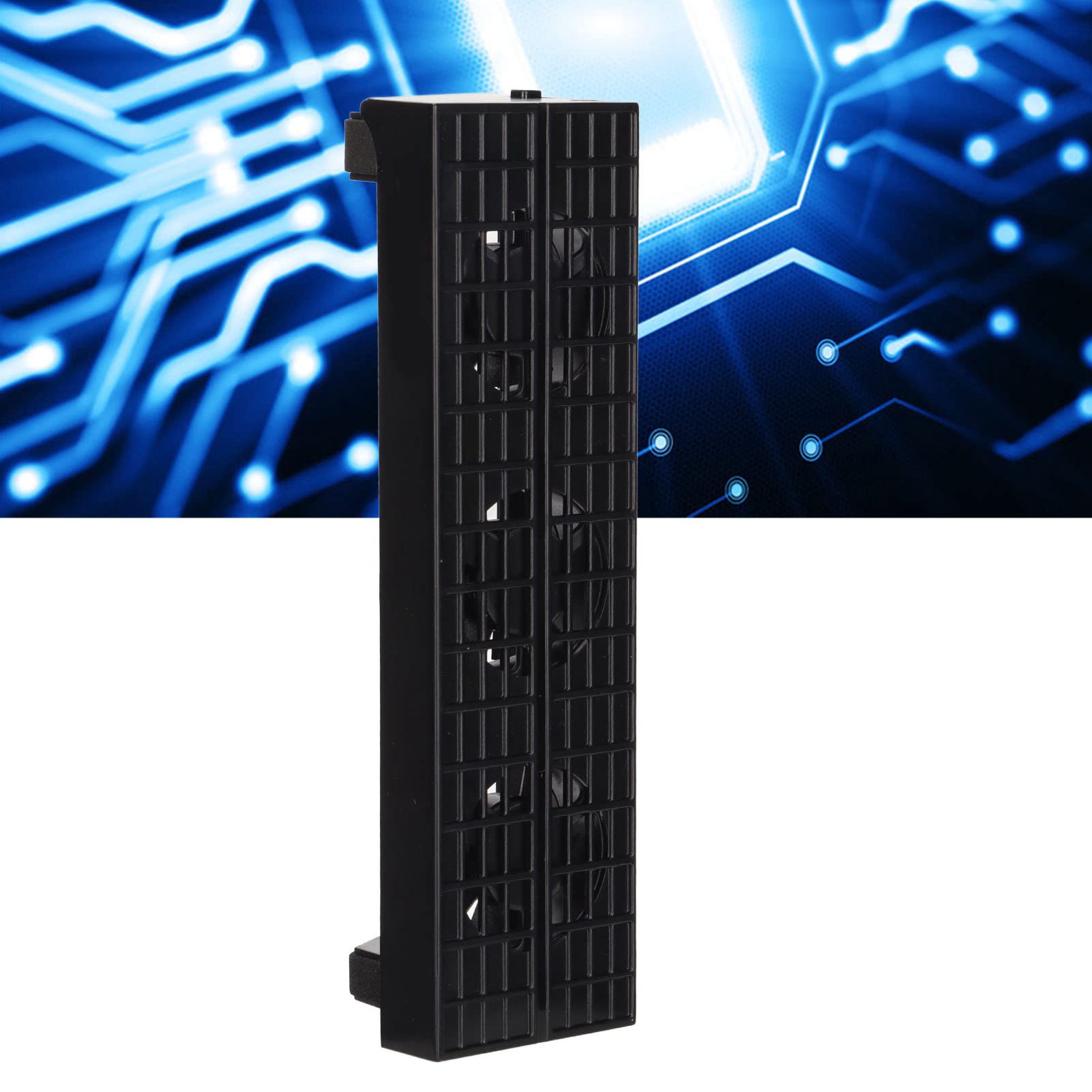 Auto Cooling Fan for PS4 Slim, Intelligent Automatic Temperature Sensor Controlled Radiator External USB Cooler 3 Fan Low Noise for PS4 Slim Gaming Console