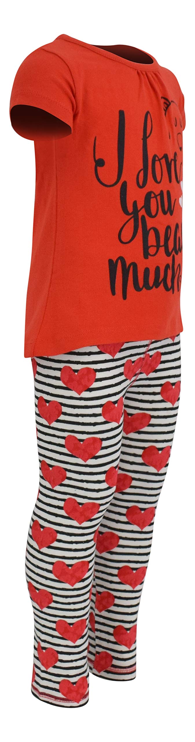 Unique Baby Girls I Love You Beary Much Valentine's Day Outfit (7)
