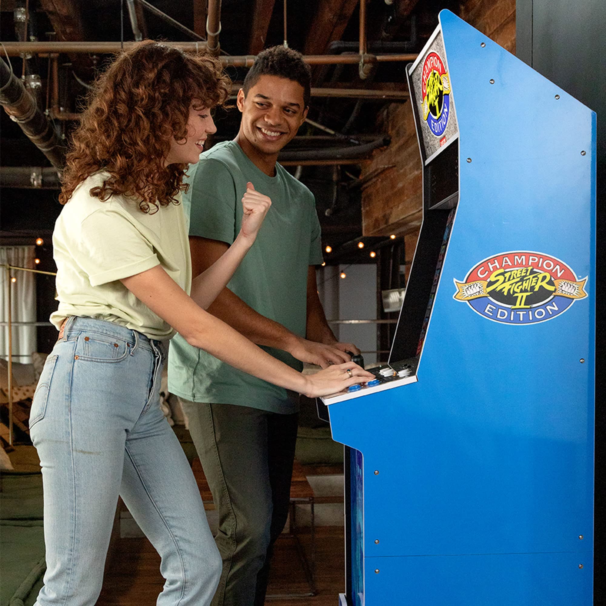 Arcade 1Up Street Fighter II Champion Edition Arcade Machine (with Riser/ No Stool) - Electronic Games
