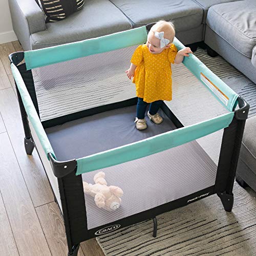 SheetWorld Fitted 100% Cotton Percale Pack N Play Sheet Fits Graco Square Play Yard 36 x 36, Unicorns, Made in USA