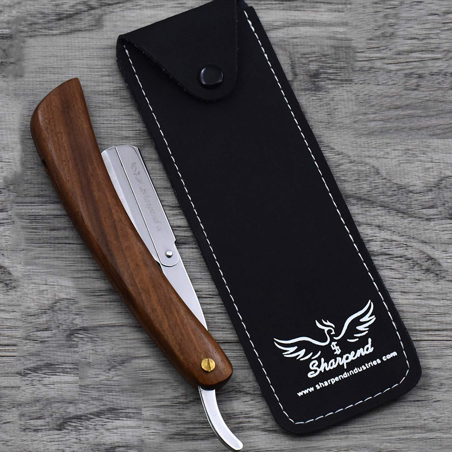Straight Edge Barber Razor for Close Shave β Professional Barber Razor for Men with 20 Single Edge Blades- Mens Straight Razor Kit, navajas de barber by Sharpend