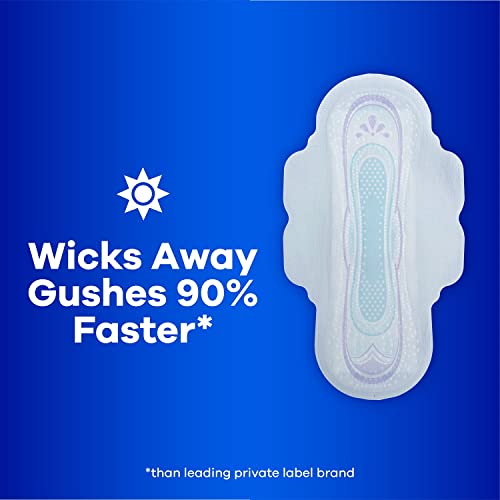 Always Ultra Thin Feminine Pads For Women, Size 3 Extra Heavy Long Absorbency, Multipack, With Wings, Unscented, 38 Count x 3 Packs (114 Count total)