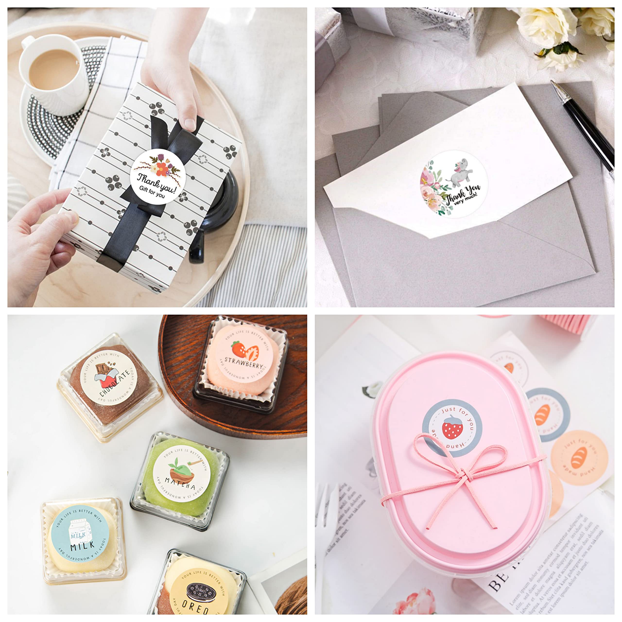600 Circle Stickers 2" Round Labels 30 Sheets Waterproof Matte White Die Cut Vinyl Sticker Paper Dries Quickly for Inkjet/Laser Printer