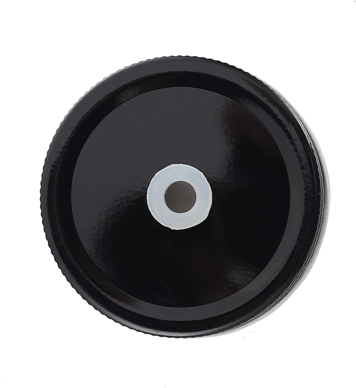 36 Pcs Mason Jar Lids Regular Mouth, Mason Jar Lids with Straw Hole, Stainless Steel Mason Canning Lids Regular Mouth, Leak Proof Reusable Ball Canning Lids for Food Storage, Black