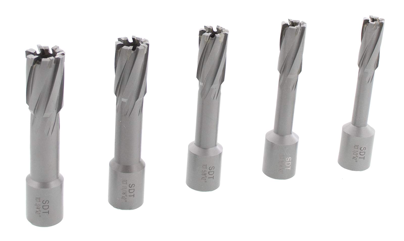 Steel Dragon Tools 13pc. Tungsten Carbide Tipped Annular Cutter Kit 2" Depth and 1/2 in. to 1-1/16 in.