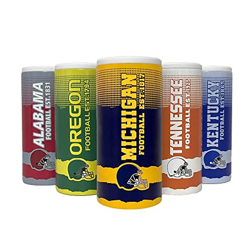 Michigan Slim Can Cooler Double Walled Insulated Stainless Steel Vacuum Beverage Can Cooler Insulator for 12oz Slim Beer, Soda, and More