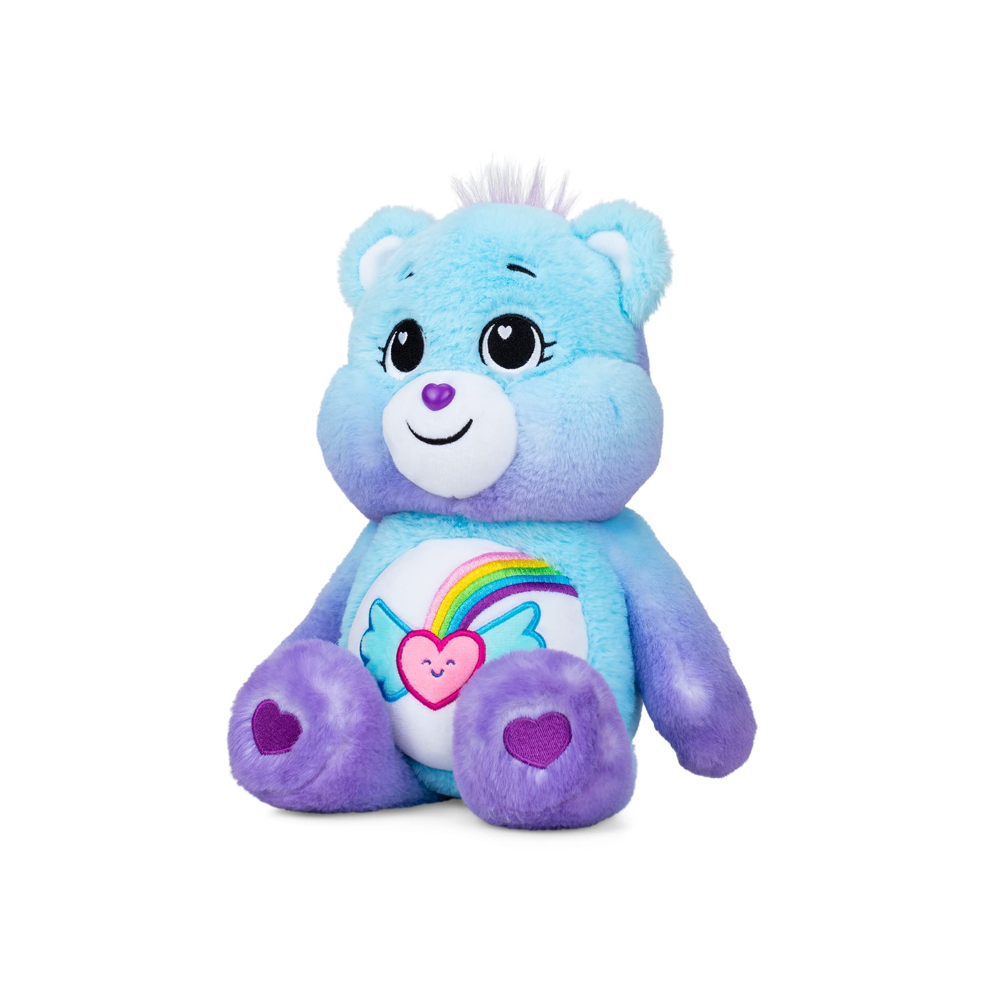 Care Bears 14" Medium Plush - Dream Bright Bear - Light Blue Plushie for Ages 4+ β Stuffed Animal, Soft and Cuddly β Good for Girls and Boys, Employees, Collectors, Great Valentines Day Gift for Kids