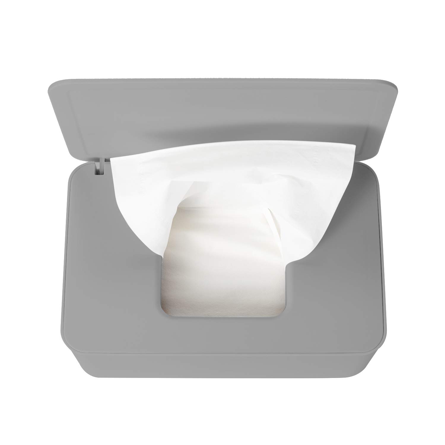 Ophobay Baby Wipes Dispenser, Baby Wipes Case Holder Keeps Diaper Wipes Fresh Wipe Container with Seal Design Grey