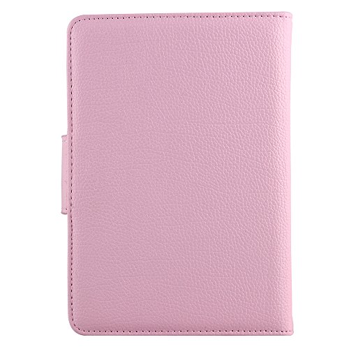 eoso iPad Cover for iPad Mini, keboard Case with Removable Bluetooth Keyboard for iPad Mini 1/2/3/4/5 (for iPad Mini,Pink)