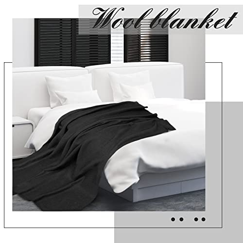 36 Pieces Black Fleece Throw Blankets Bulk 50 x 60 Inch Throw Blankets Warm Blanket Polyester Soft Cozy Blanket for Living Room, Couch, Bed, Lap, Outdoor, Camping, Home, Office, Wedding, Homeless