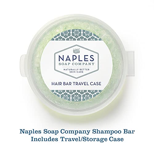Naples Soap Company Solid Shampoo Bar for All Hair Types – Eco-Friendly, Free of Parabens, Alcohol, Pthalates – Handmade, pH Balanced, Hydrating Haircare, Lasts 50-75 Uses – Stimulating Scalp, 1.75 oz