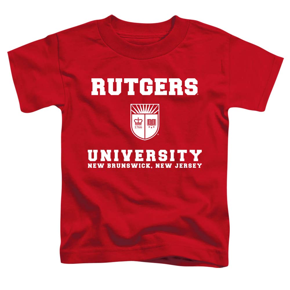 Rutgers University Official Basketball Unisex Toddler T Shirt, Red, Large (4T)