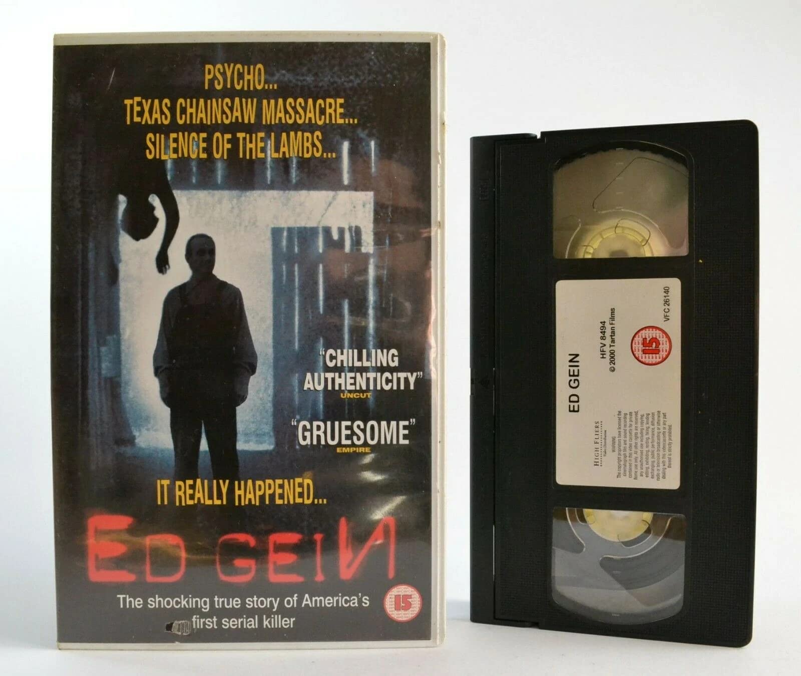 Ed Gein: Based On True Events - Psychotic Serial Kiler - Large Box - Pal VHS