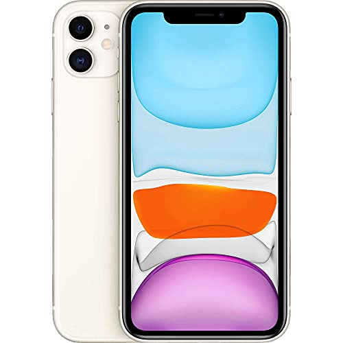 Apple iPhone 11, 128GB, White - Unlocked (Renewed Premium)