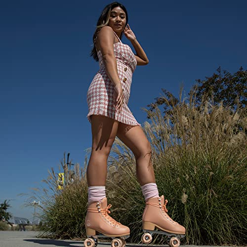 C SEVEN C7skates Cute Roller Skates for Girls and Adults (Peachy Keen, Women's 9 / Men's 8)