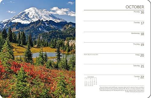 America's National Parks Weekly Engagement Calendar 2023, Planner 6.5" x 8.5" Spiral Bound