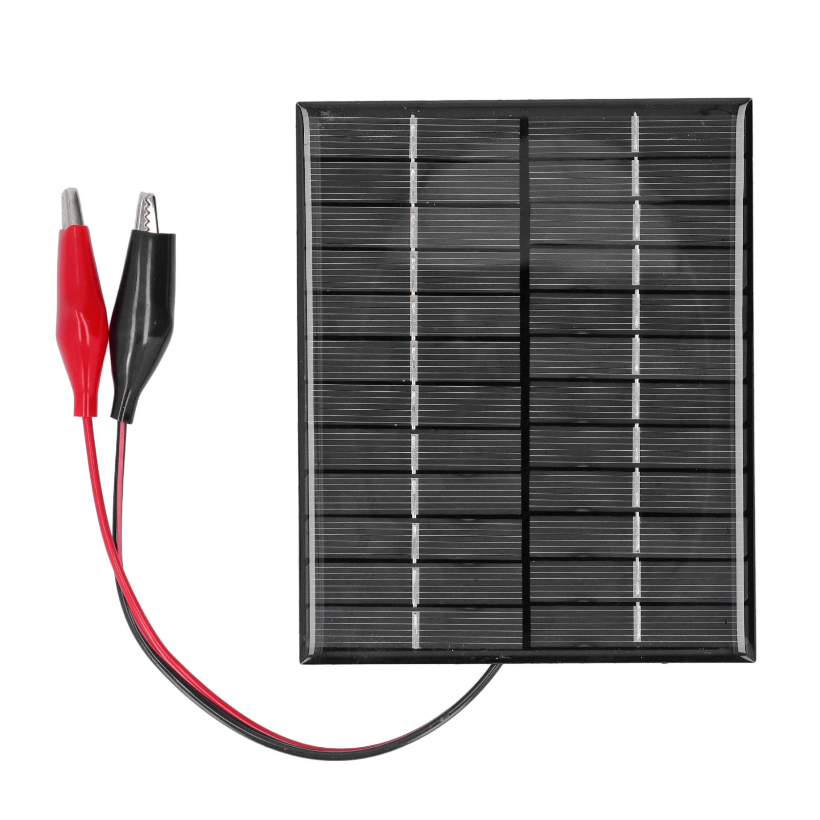 2W 12V Solar Panel, Clip Polysilicon Charger Board Charging Board 12V without Power Storage Charger Power Battery Charger Battery Charging for Photovoltaic Panel