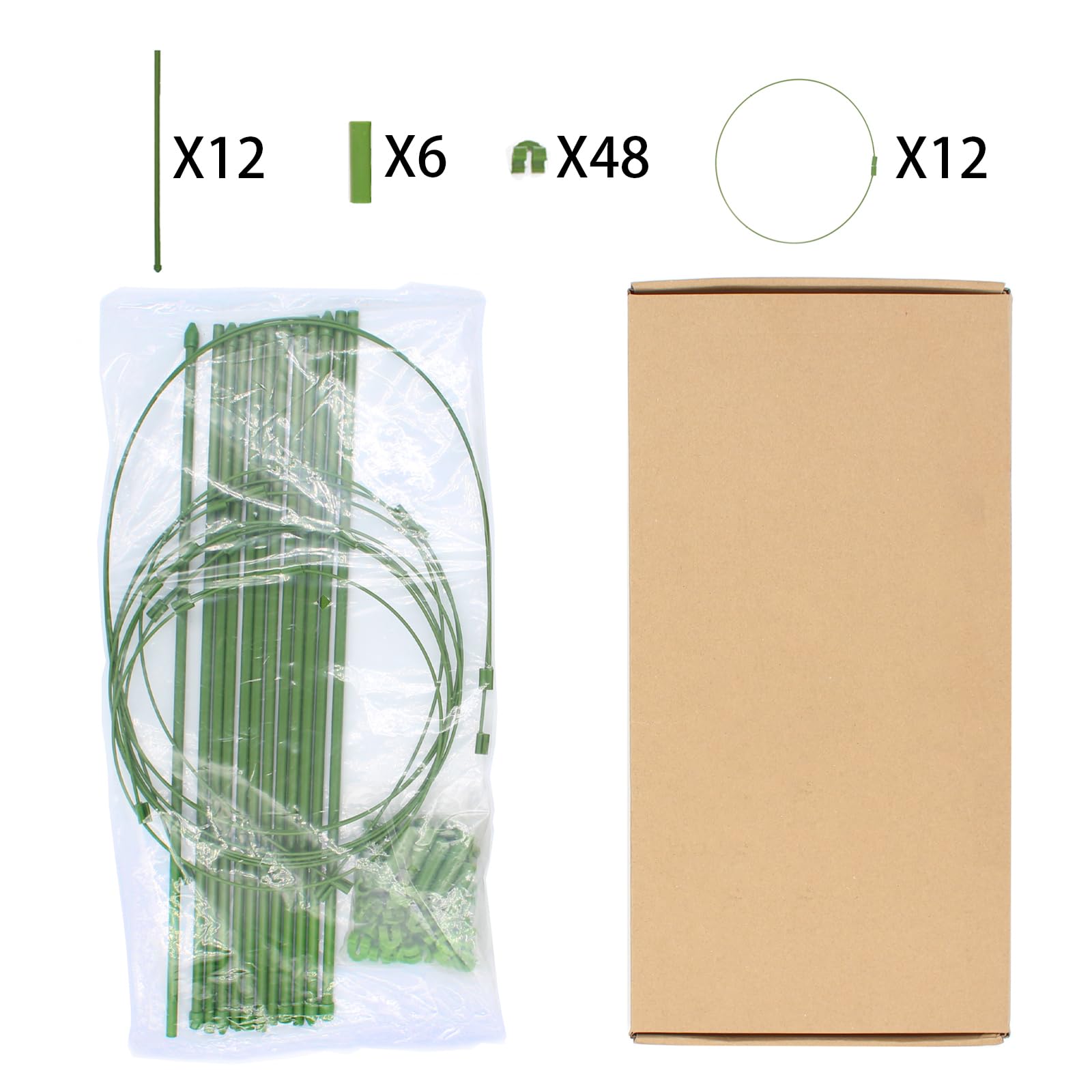 4 Pack Tomato Cages for Garden,Garden Stakes for Plants, Plant Cages with 3 Adjustable Rings,Plant Stake for Supporter Climbing Plants(18 inches,Pack of 4)