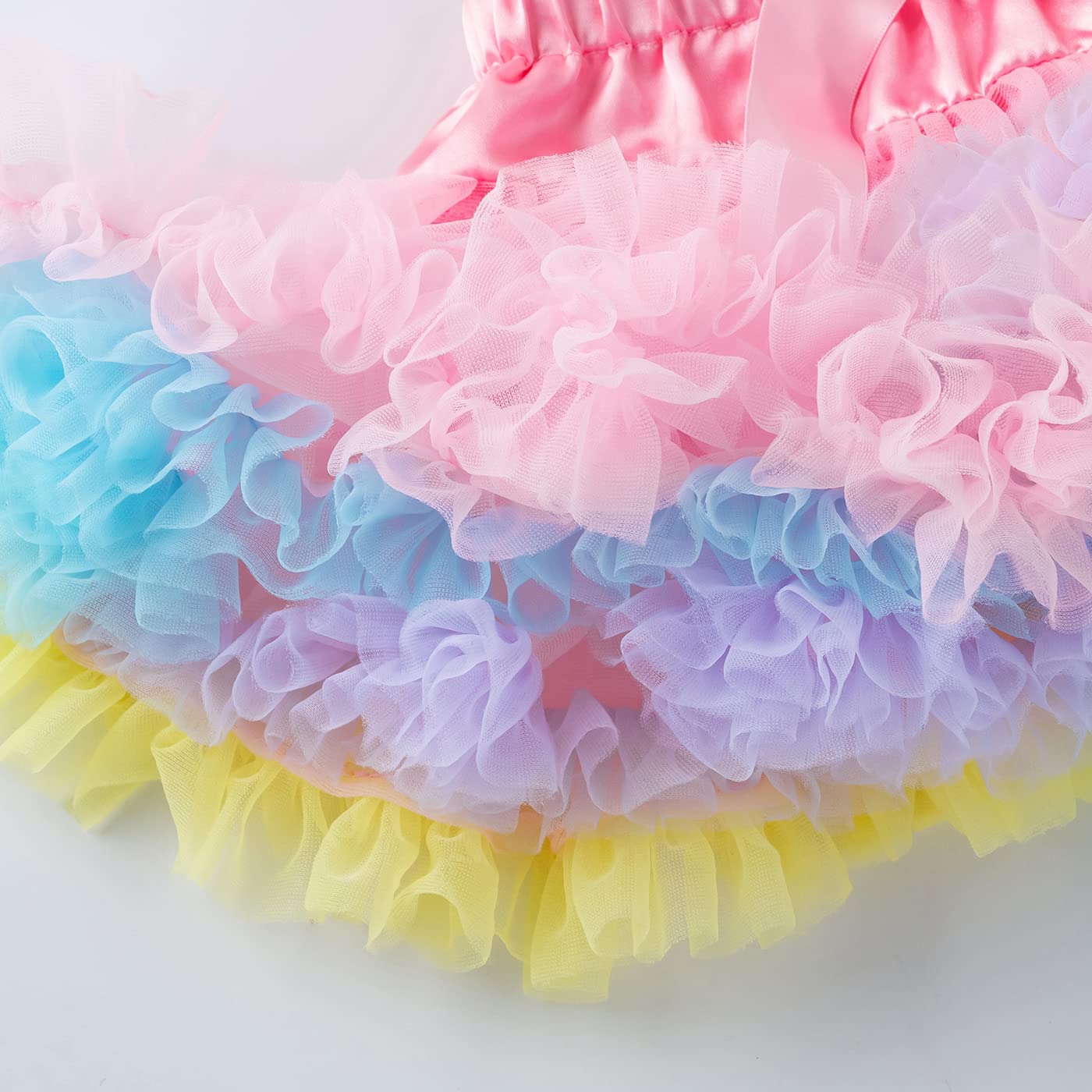 AGQT Toddler Girls My First Easter Outfit Set Eggs 3Pcs Romper with Lace Tutu Skirt and Headband Pink-Bunny Size 12-24 Months(80)