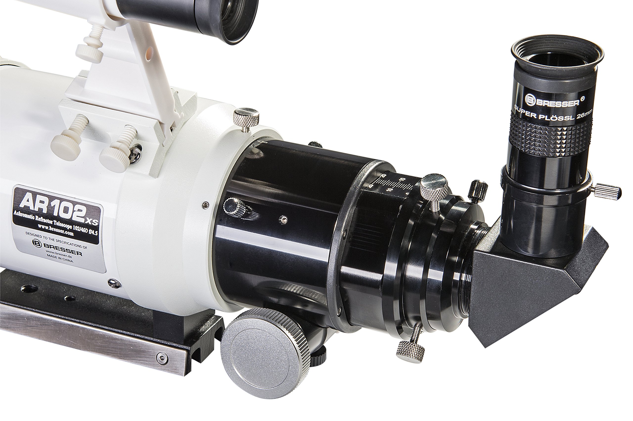Bresser Refractor Messier AR-102xs/460 Telescope with Hexafoc Focuser - White