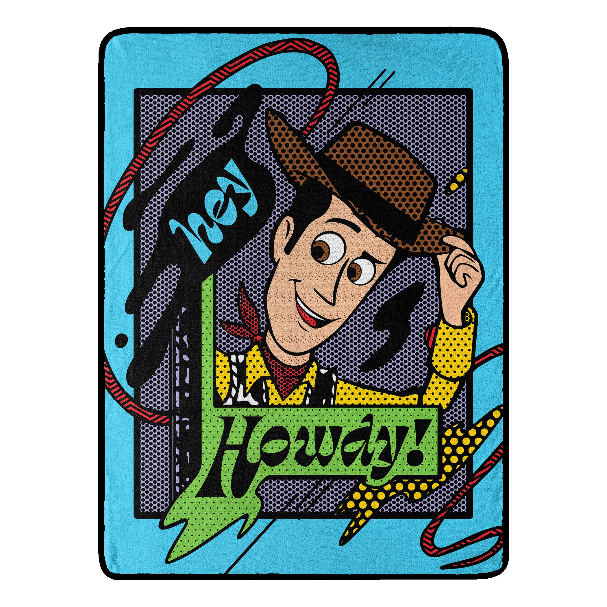 Northwest Toy Story Micro Raschel Throw Blanket, 46" x 60", Pop Art Woody
