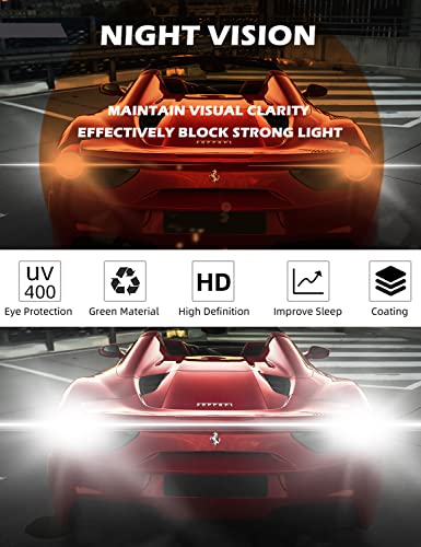 ANYLUV Blue Light Blocking Glasses Men Computer Gaming Blue Screen Glasses Mens Blue Light Blocker Glasses Rectangle Metal frame UV400 Orange Lens
