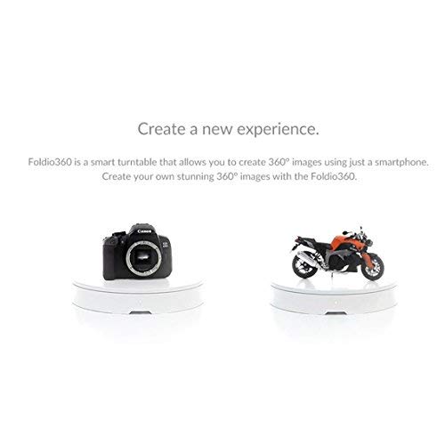 Foldio3 + 360 Studio Set (Photo lightbox Studio with 360 Photography Turntable Set / 25inch Photo Light Box / 10inch Bluetooth 360 Turntable Included | ORANGEMONKIE)