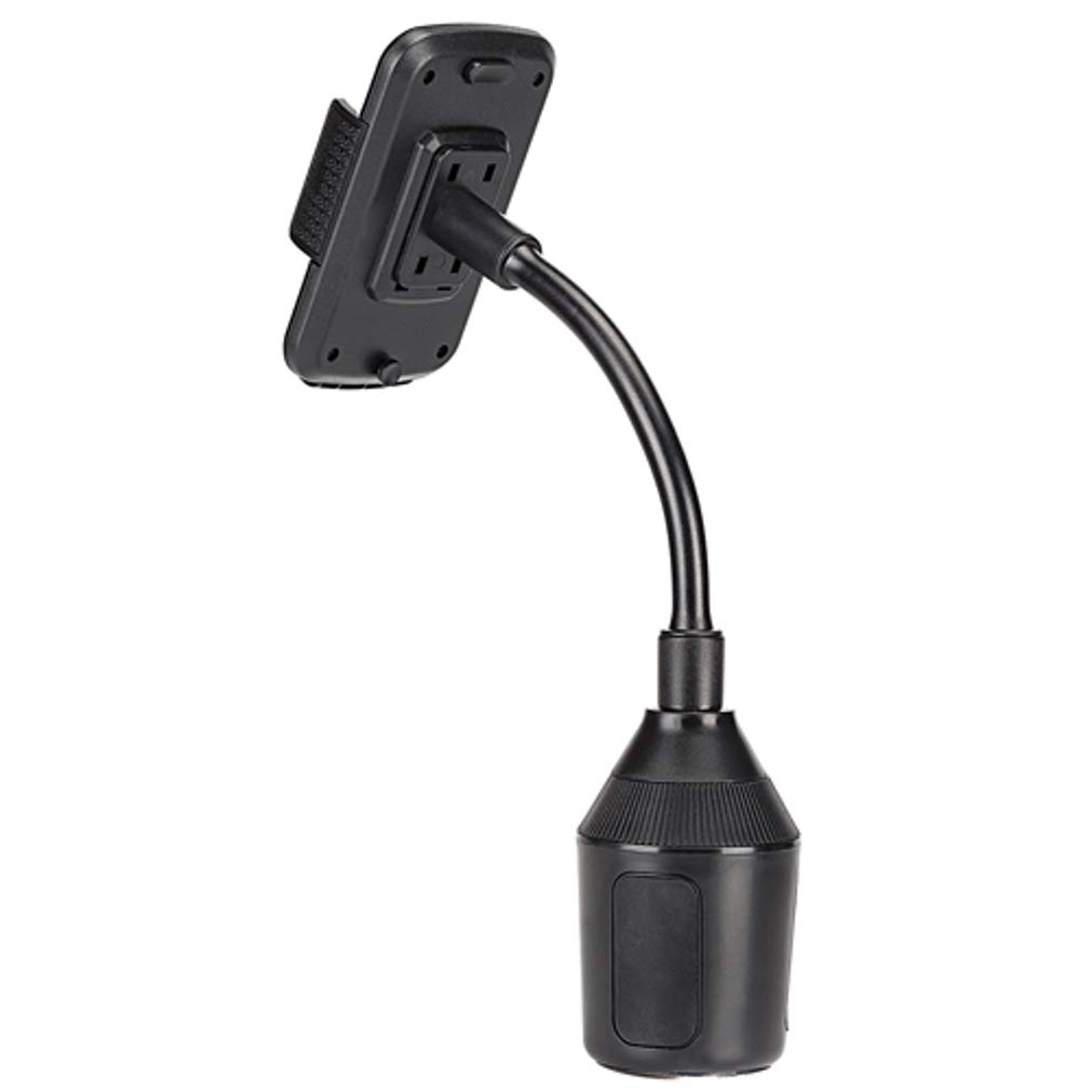 Fonus Car Cup Holder Goose Neck Mount compatible with iPhone X XR XS Max, 6 7 8 Plus - Samsung Galaxy S6 S7 S8 S9 Plus S10, Note 8 9 - LG G6 G7 ThinQ V35 V40 - Google Pixel 2 3 XL - All Smartphones