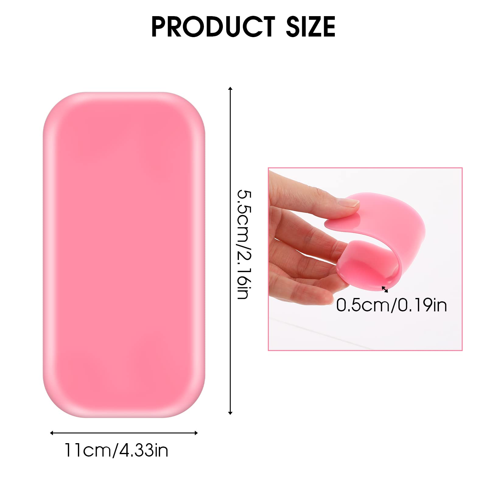 6 Pieces Silicone False Eyelash Holder Pads Loose False Lashes Holder Reusable Reusable Silicone Pad Eyelash for Women and Lash Extension Supplies Tools